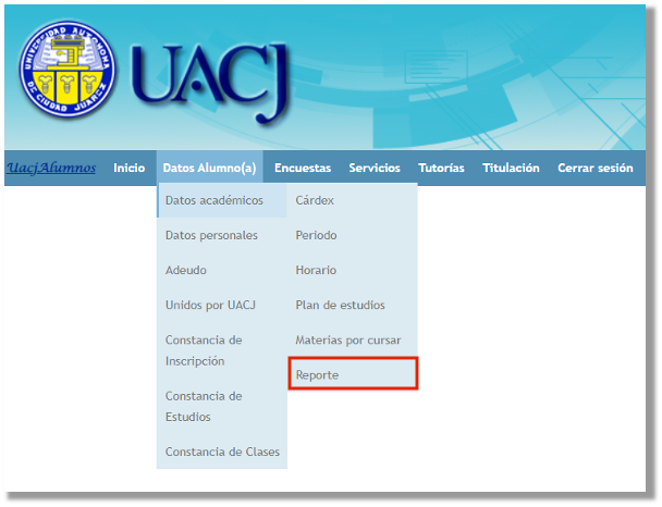 Trámites de gestión escolar UACJ